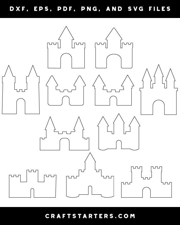 Castle Stencil Template Castle Stencil Template
